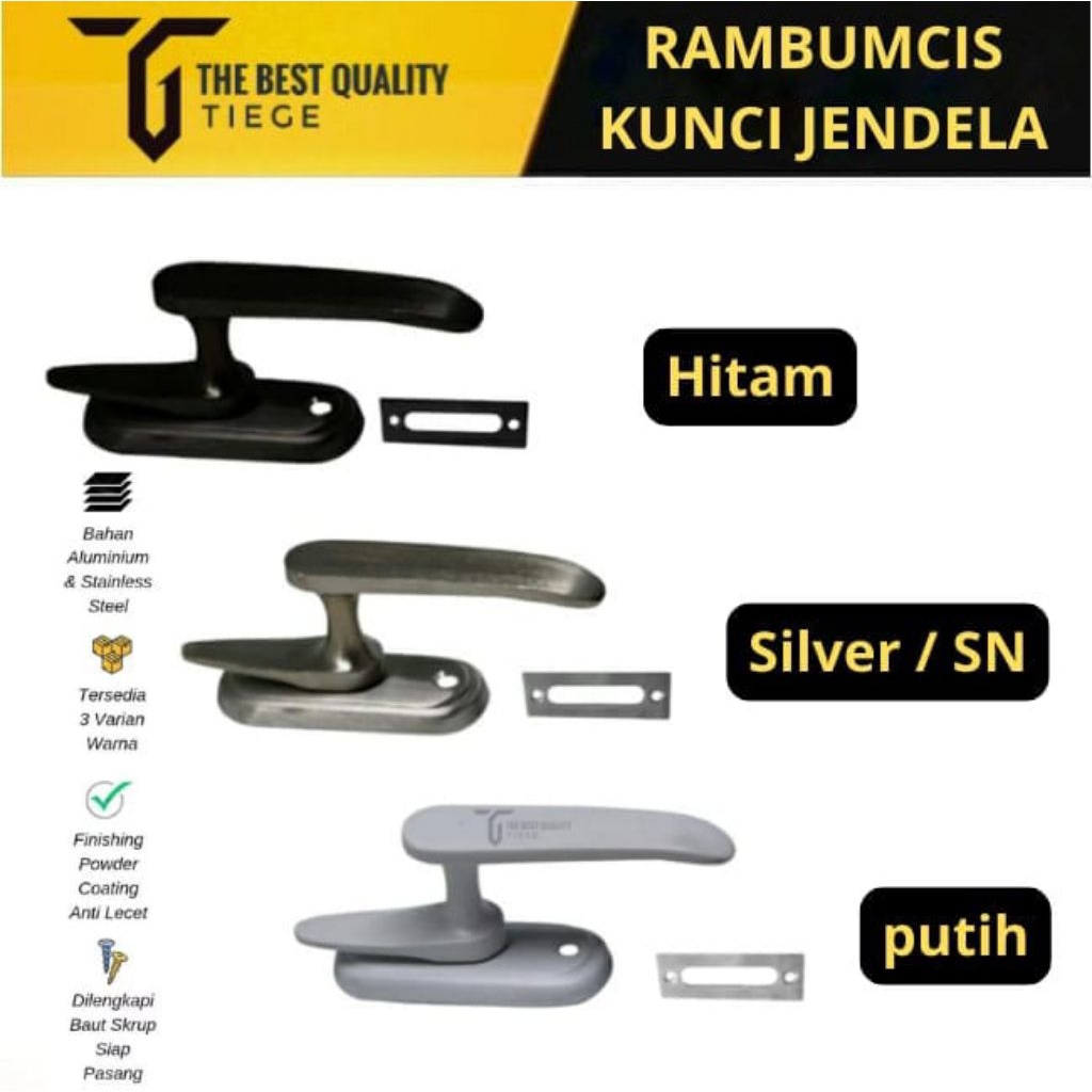 Jual Rambumcis Panolet Grendel Kunci Slot Jendela Pengunci Jendela ...