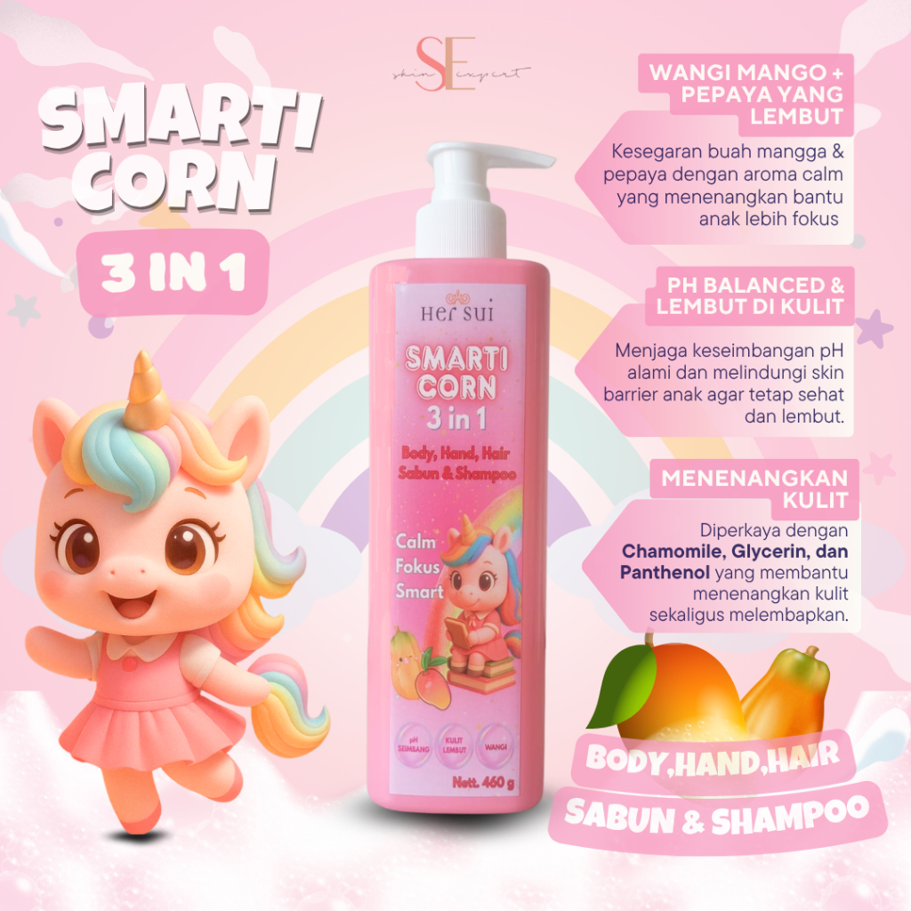 Jual [DAILY SIZE] Her Sui Sabun dan Shampo Anak 3in1pH Balance & Skin ...