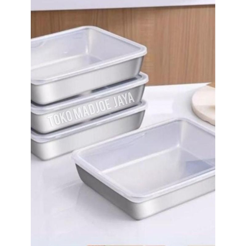 Jual VIRAL!! Food box stainless steel kotak makanan baki organizer ...