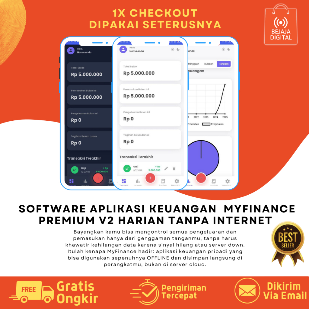 Jual Aplikasi Keuangan MyFinance Premium - Catat Untung Rugi & Impor ...