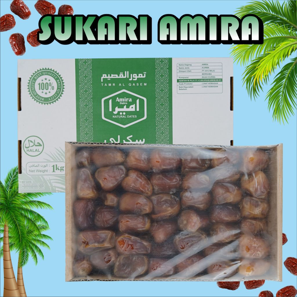 Jual Kurma Sukari 1kg, Kurma Raja, Sukari Premium, Sukari Amira 1kg ...