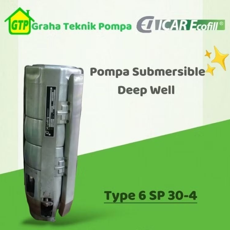 Jual pompa Submersible Deep well Icar Ecofill 4 SP 30-4 pompa sumur ...