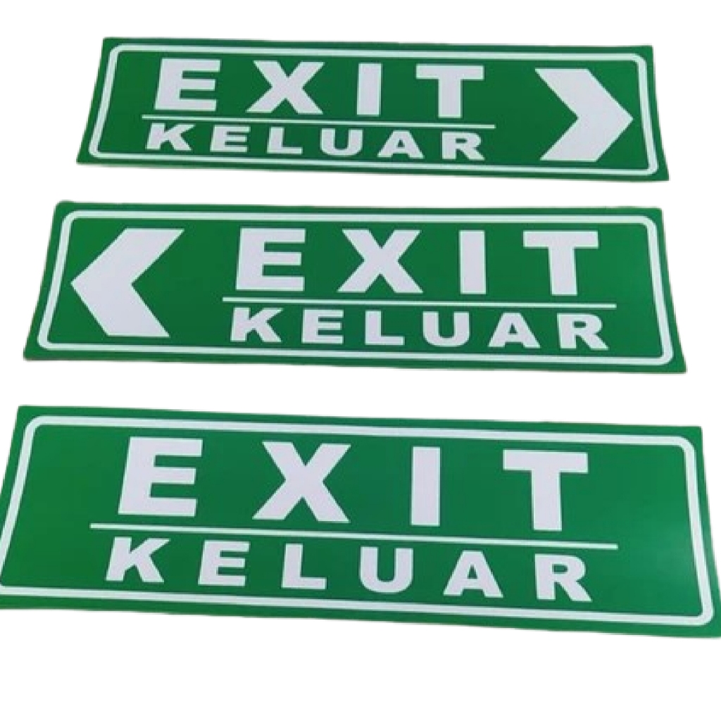 Jual SIGN EXIT UKURAN 10CM X 30CM | Shopee Indonesia