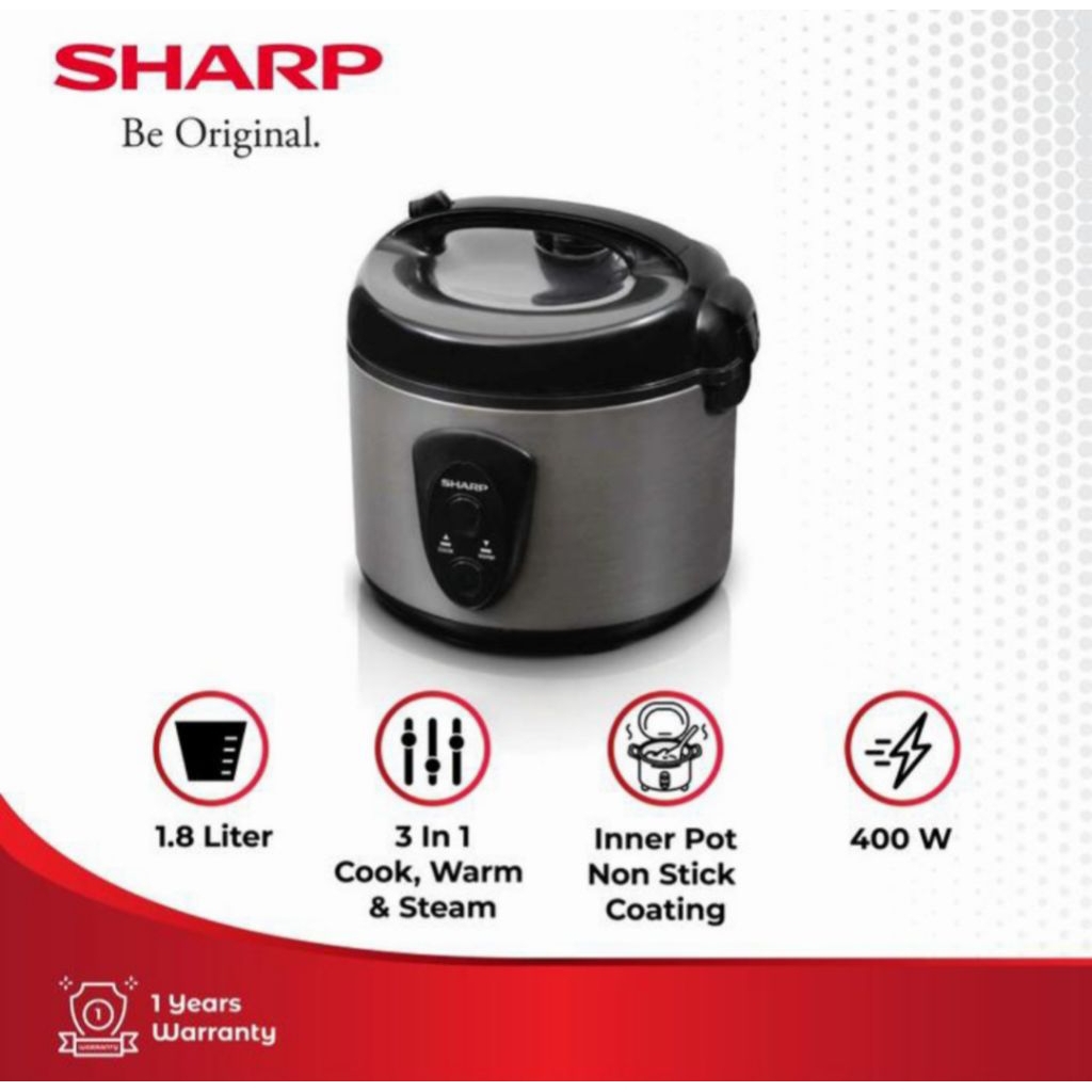Jual RICE COOKER SHARP KS-N18 1.8LITER MAGIC COM SHARP 1.8 LITER KSN18 ...