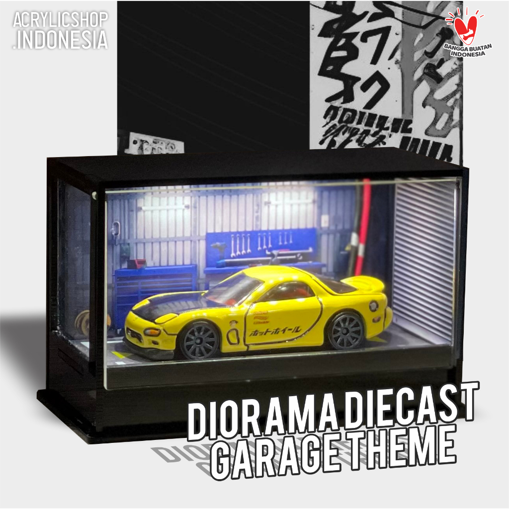 Jual Diorama Acrylic / Diecast / Display Hotwheels Akrilik Single Car 1 ...