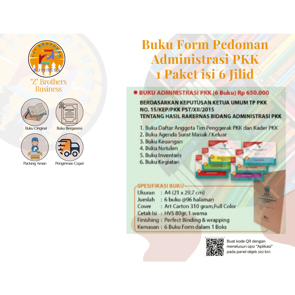 Jual Buku Form Pedoman Administrasi PKK - 1 Paket isi 6 Jilid | Shopee ...
