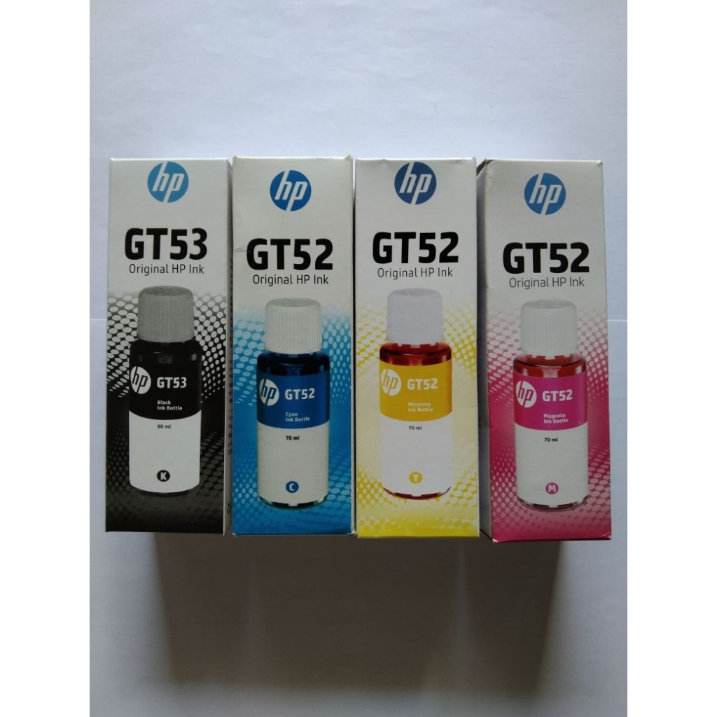 Jual TINTA PRINTER HP GT52 >53 (HARGA SATU WARNA) | Shopee Indonesia