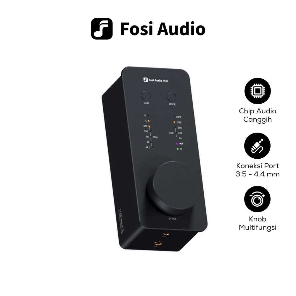 Jual Fosi Audio Amplifier Headphone Hi-Fi Desktop DAC Chip ES9038Q2M ...