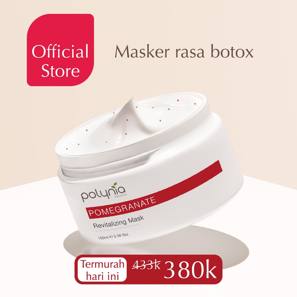 Jual [ BUY 1 GET 3 ] POLYNIA | Pomegranate Revitalizing Face Mask ...