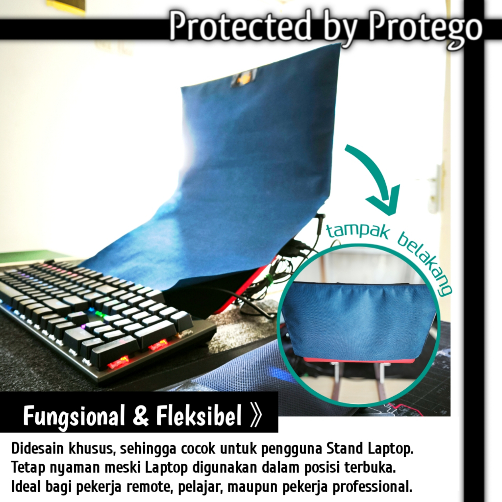 Jual Cover Laptop Sarung Kain Pelindung Layar & Keyboard PART 1 PROTEGO ...
