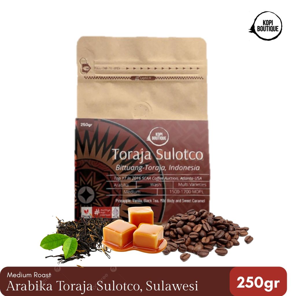 Jual Kopi Arabica Toraja Sulotco 250gr | Shopee Indonesia
