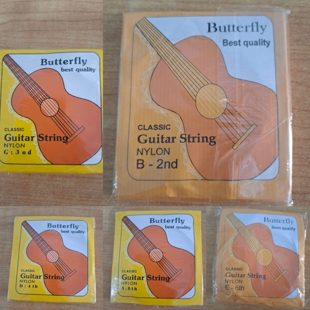 Jual Senar gitar Butterfly String 1 pak isi 12 pcs No. 1 2 3 4 5 6 ...