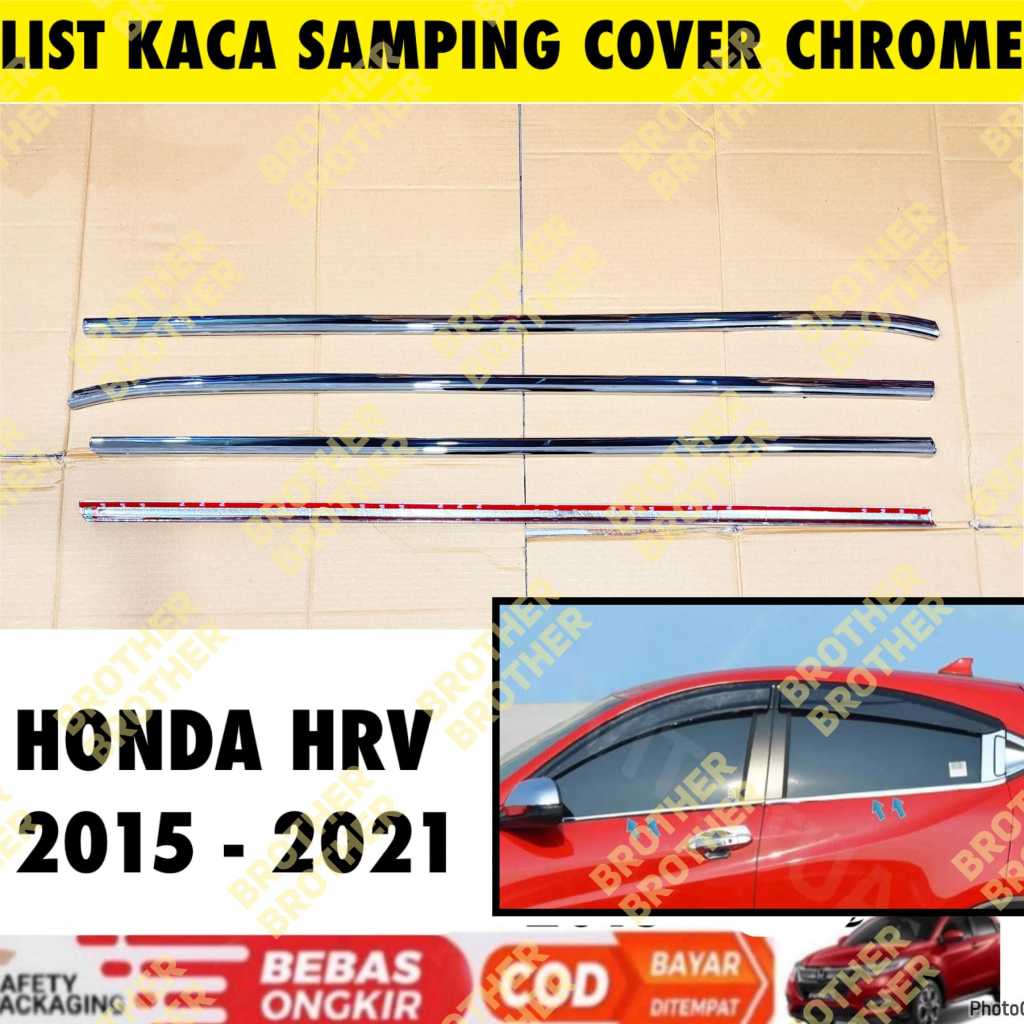 Jual List Kaca Samping Honda Hrv HR-V 2015 2017 2016 2020 2021 Cover ...