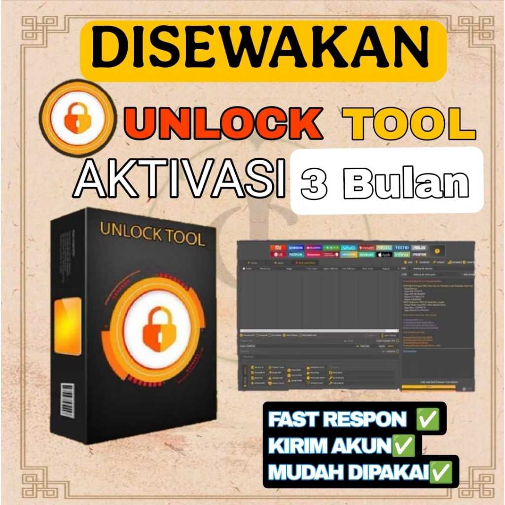 Jual Sewa Akun UNLOCKTOOL/Sewa UNLOCK TOOL Windows & MAC Khusus Durasi 3 Bulan Fast Respon 24 ...