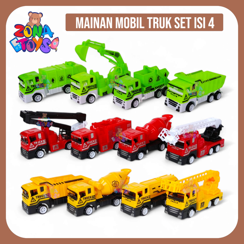 Jual Mainan Anak Mobil Truk Kontruksi / Mobil Pemadam / Mobil ...