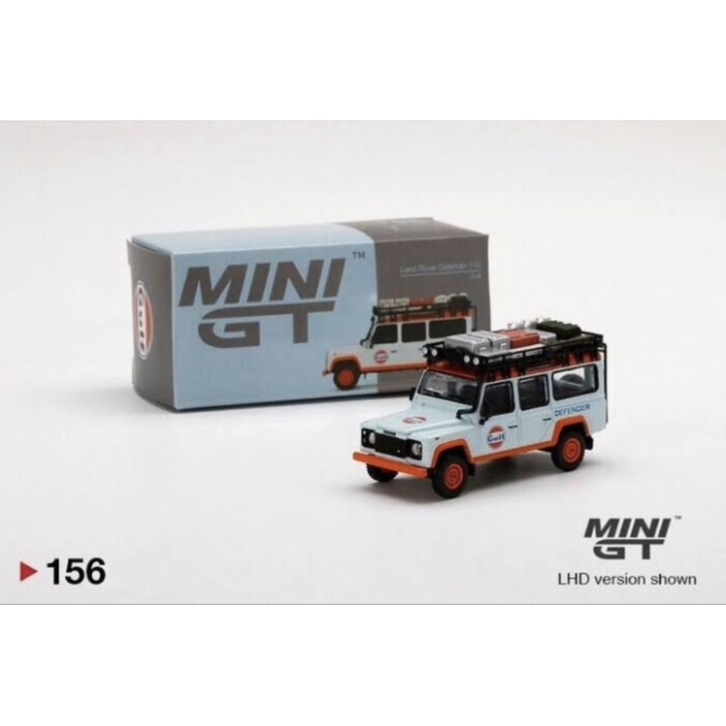 Jual Mini GT 156 Land Rover Defender 110 Gulf Livery | Shopee Indonesia