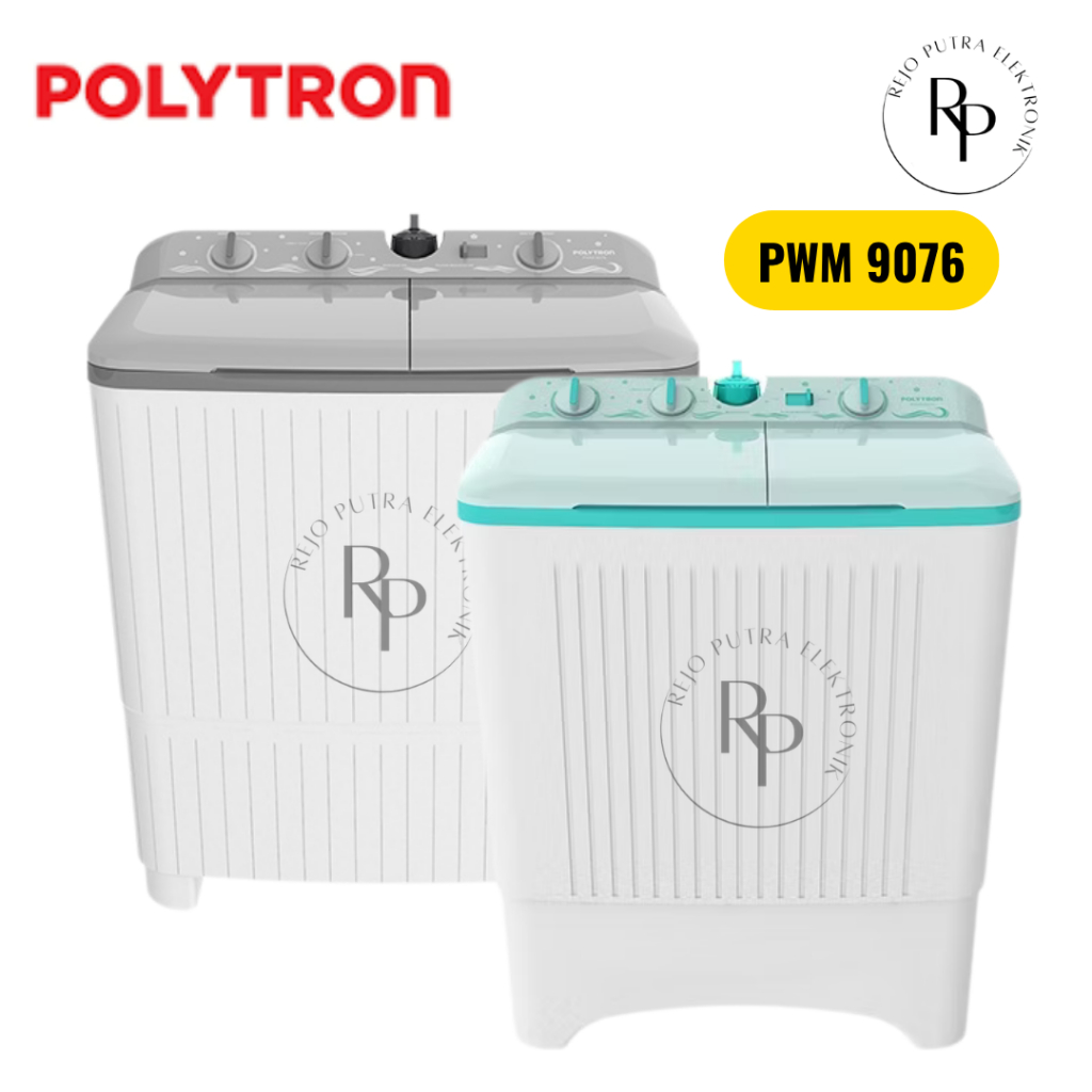 Jual MESIN CUCI POLYTRON 2 TABUNG 9KG PWM 9076 GIANT SERIES | HIJAB ...