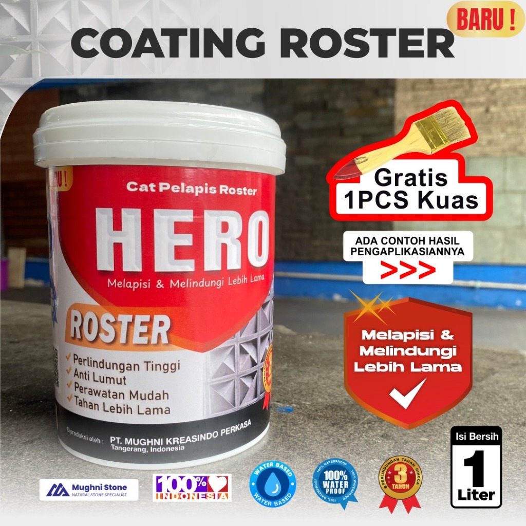 Jual Coating HERO Roster Cat Pelapis Khusus Roster | Shopee Indonesia
