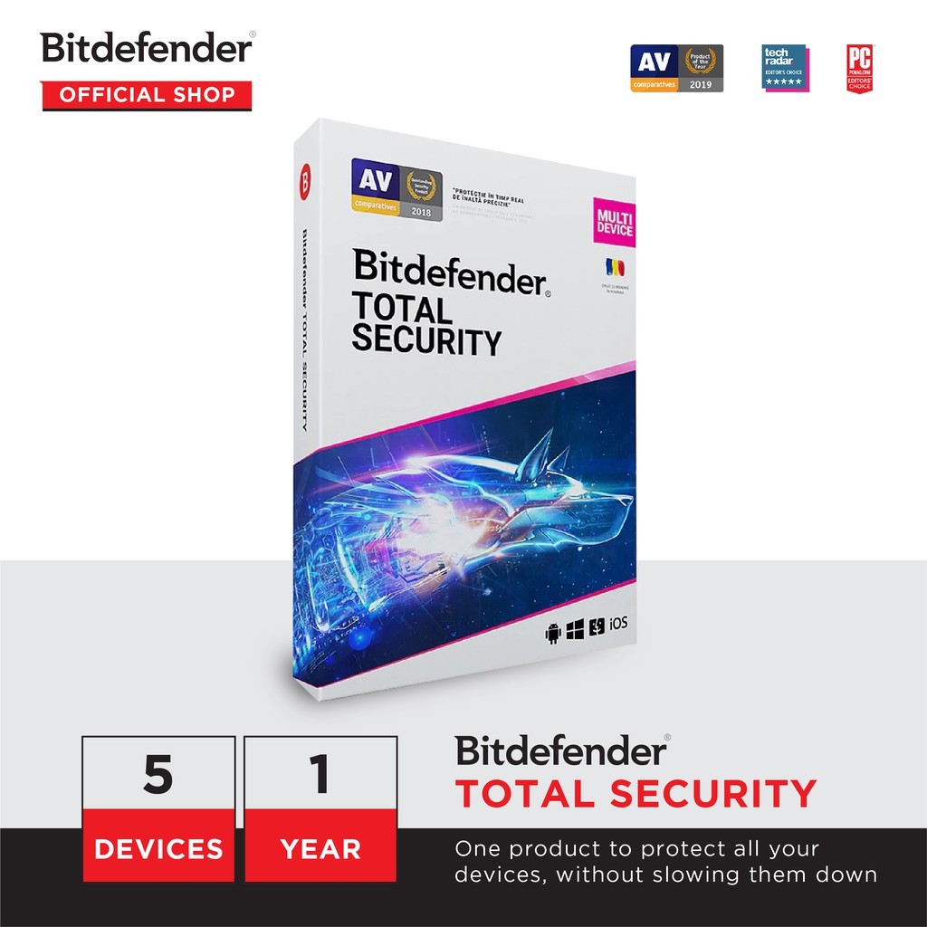 Jual FREE - Bitdefender Total Security 5 Devices 1 Year | Shopee Indonesia