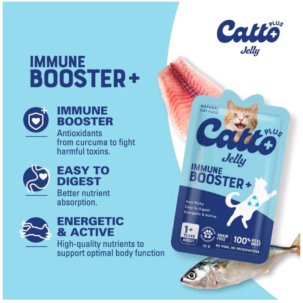 Jual CATTO makanan kucing wet food grain free & human grade | Shopee ...