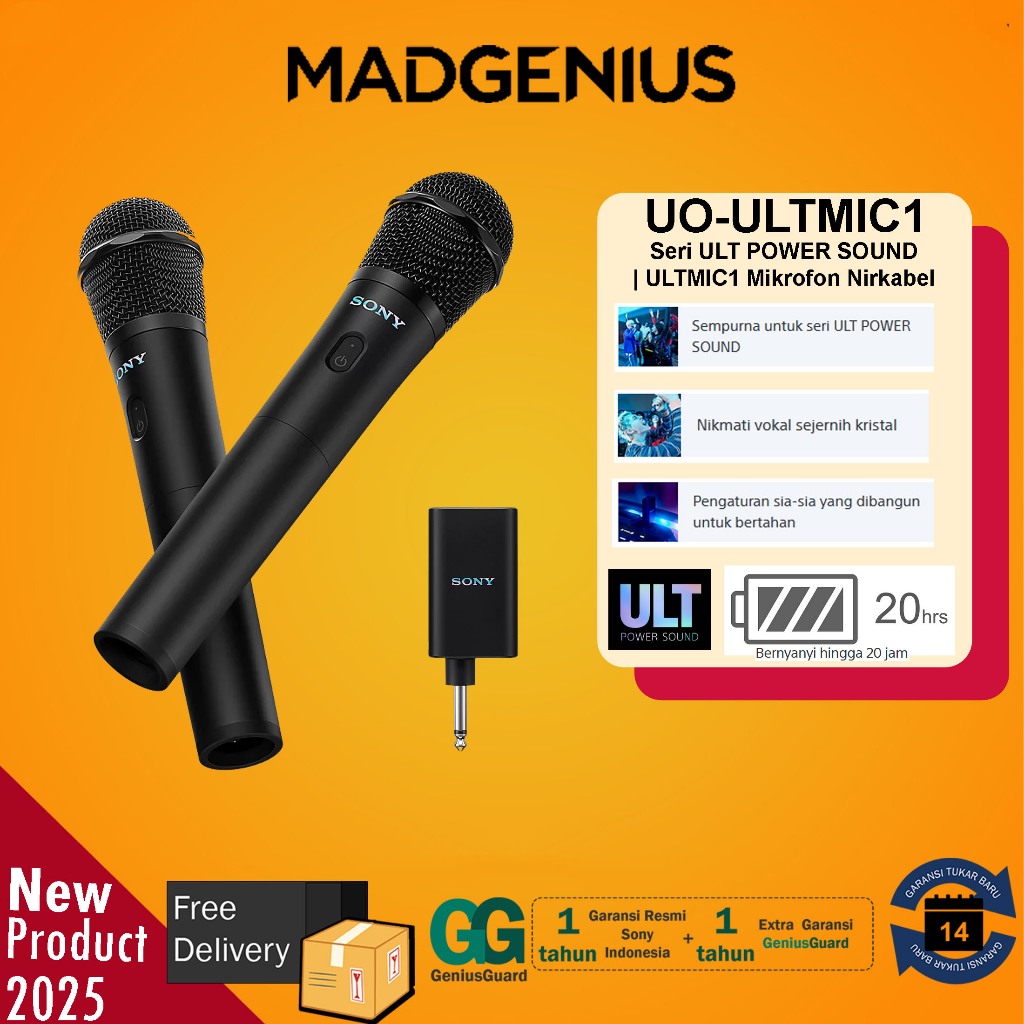 Jual SONY Original Mikrofon Sony ULTMIC1 Nirkabel / ULT Mic Wireless ...