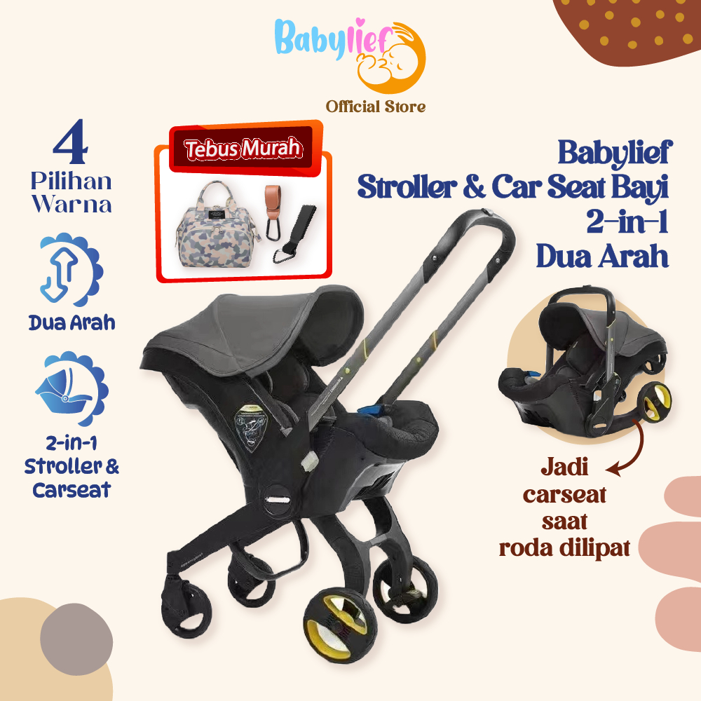 Jual Babylief 2in1 Baby Stroller & Car Seat – Bisa Tidur & Duduk, 2 ...