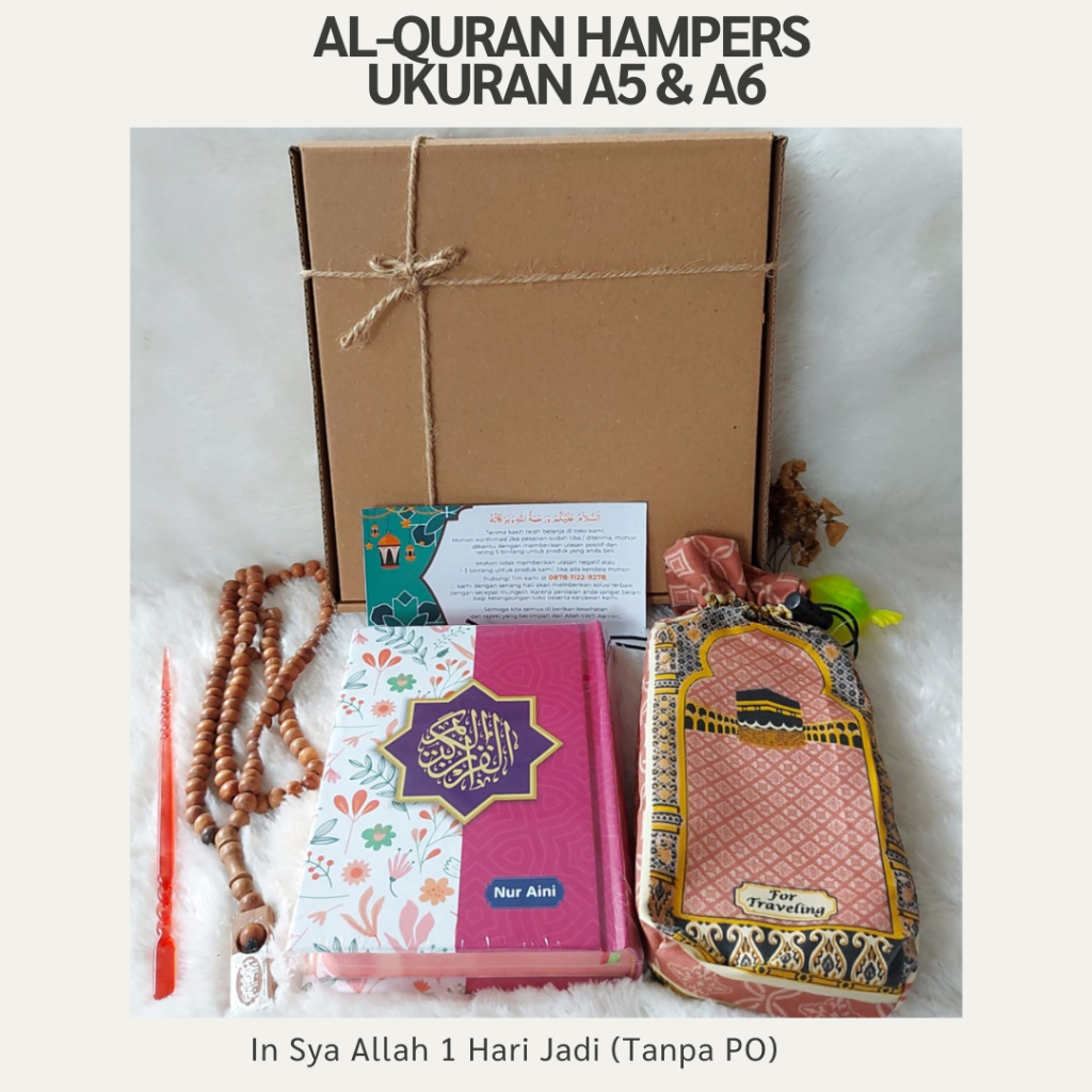 Jual Gift Quran Set | Hampers Islami A5/A6 Sejadah Tasbih Kalam dengan ...
