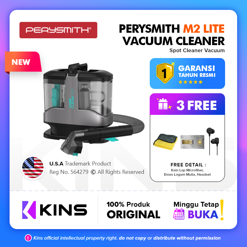 Jual PerySmith M2 Lite Suction wet Vacuum Cleaner 17000pa Mesin ...