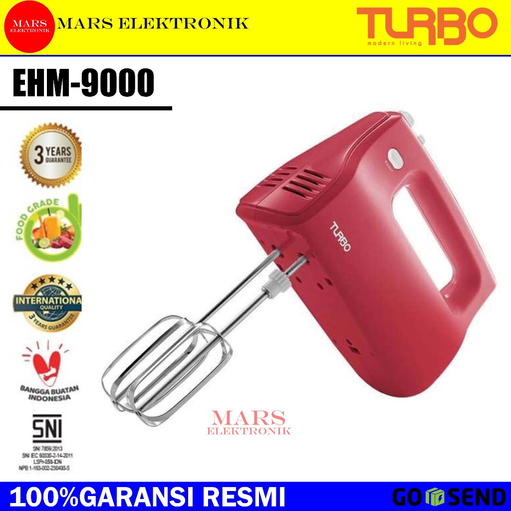 Jual HAND MIXER TURBO EHM-9000 - HAND MIXER - PENGADUK ADONAN - EHM ...