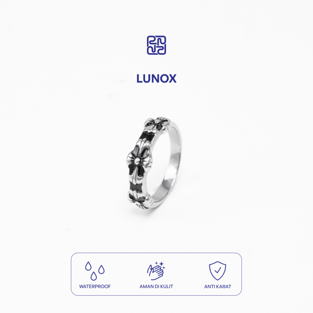 Jual Racabel Lunox Ring - Cincin Pria Wanita Titanium Anti Karat ...