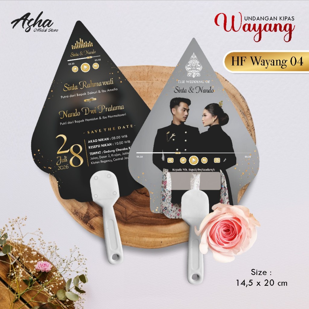 Jual UNDANGAN KIPAS PERNIKAHAN FOTO UNIK MURAH - UNDANGAN PERNIKAHAN ...