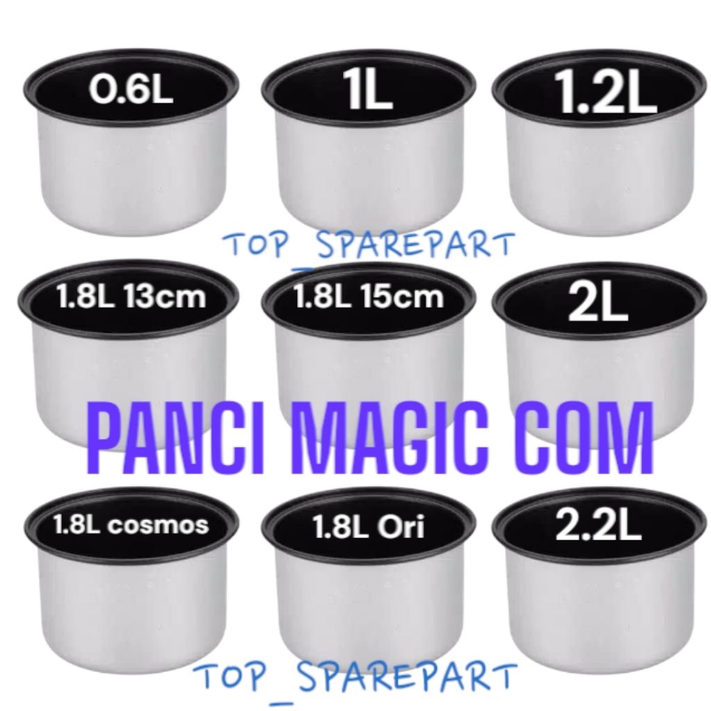 Jual Panci Magic Com Universal Anti Lengket Pengganti Inner Pot Rice ...