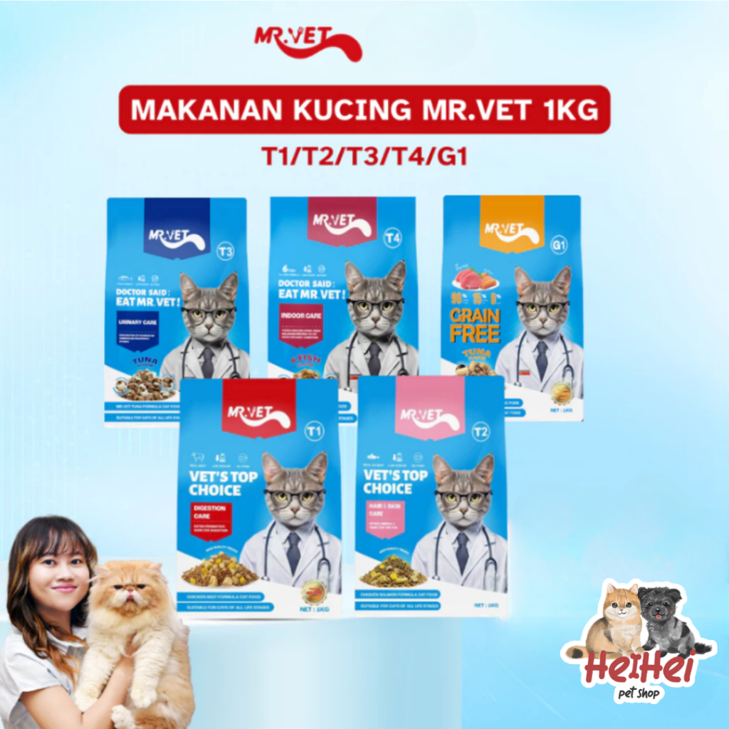 Jual Mr. Vet Cat Dryfood Freshpack 1 kg -Makanan Kucing Kering Mr Vet ...