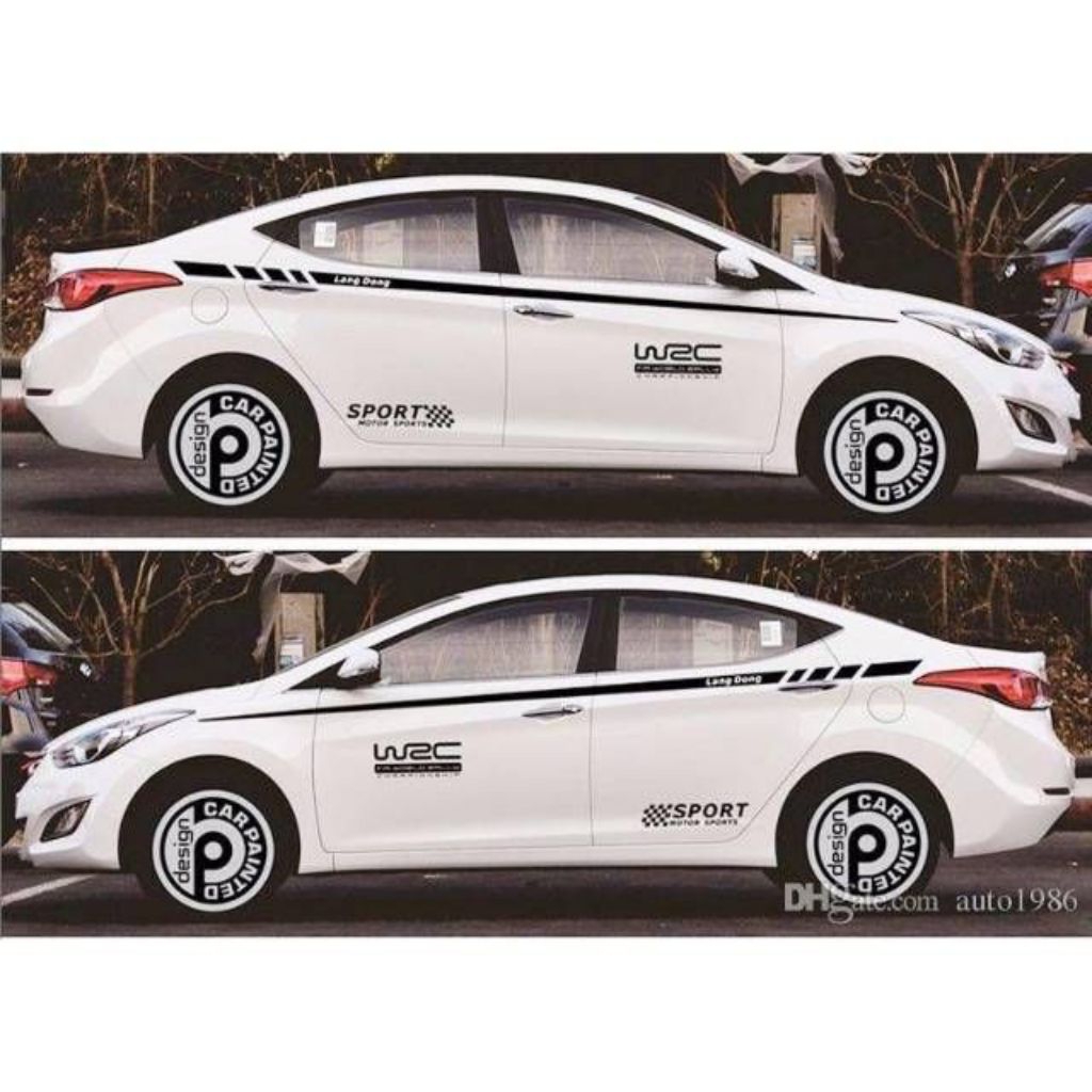 Jual Sticker mobil vios civic sedan Corolla dll sticker list minimalist ...