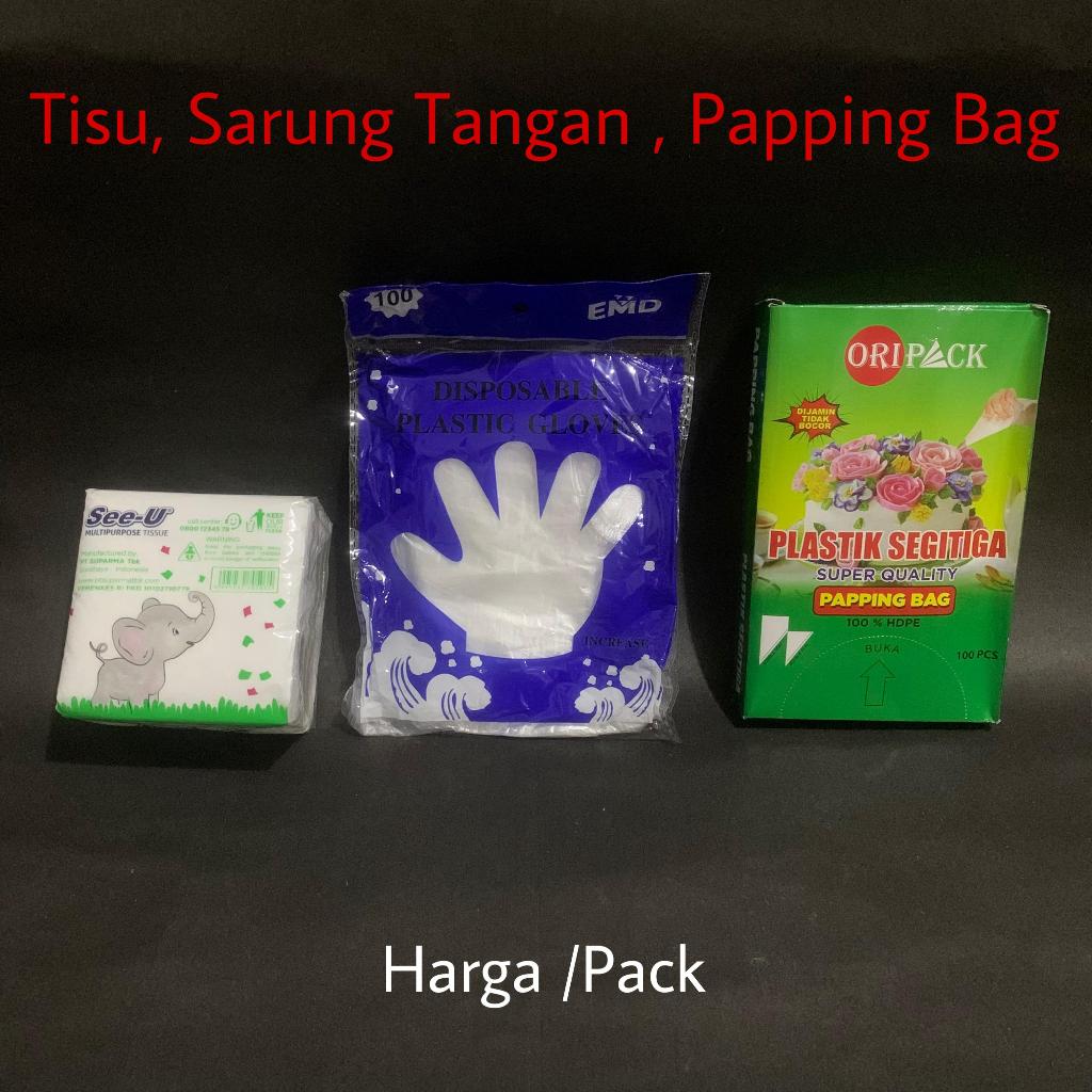 Jual Tisu Kering / Sarung Tangan Plastik / Piping Bag Kue – 1 Pack ...
