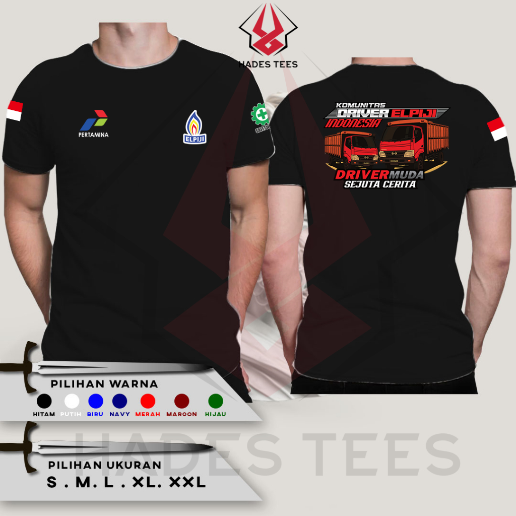 Jual Kaos Driver muda Truk Pertamina LPG Indonesia Special Elpiji ...