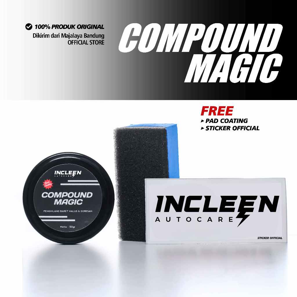 Jual COMPOUND MAGIC PENGHILANG BARET HALUS / GORESAN HALUS by INCLEEN Auto Care | Shopee Indonesia