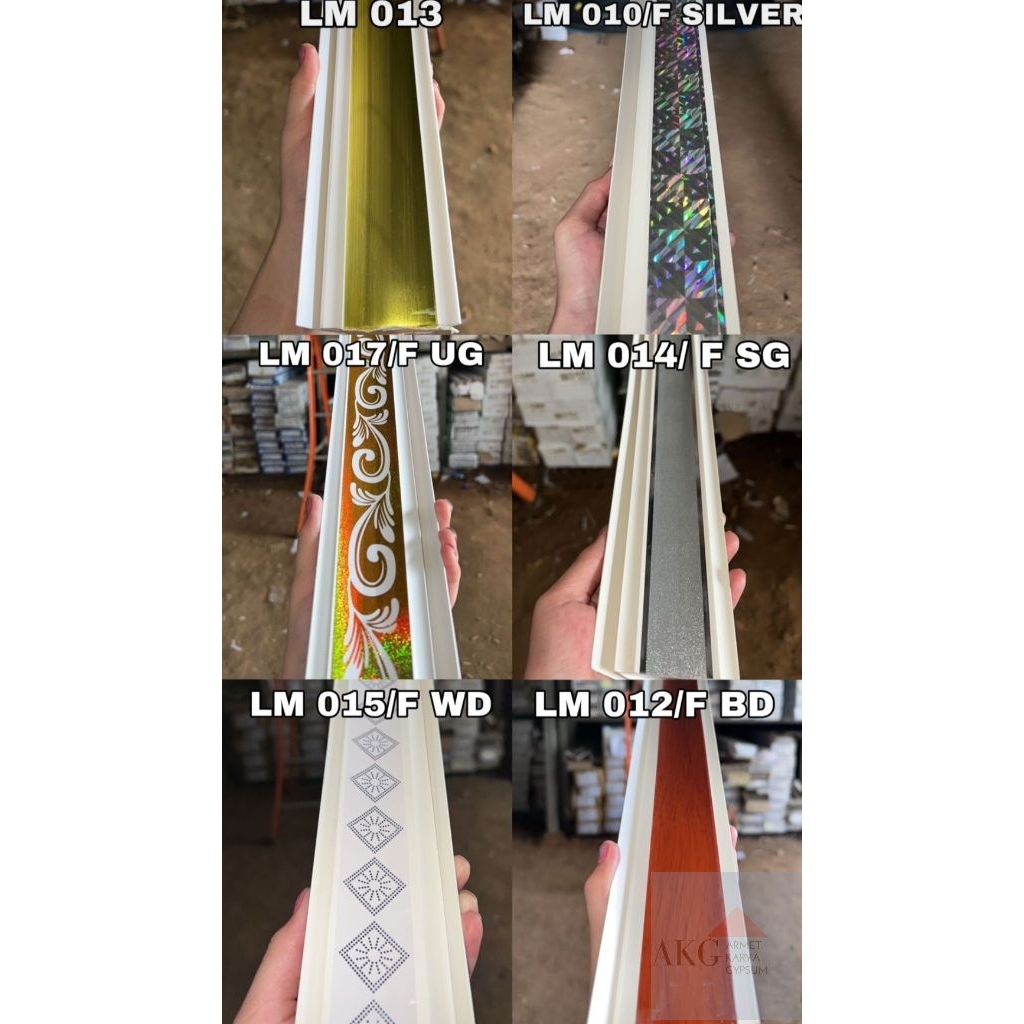 Jual List dinding plafon pvc sudut lebar 6cm panjang 4m | Shopee Indonesia
