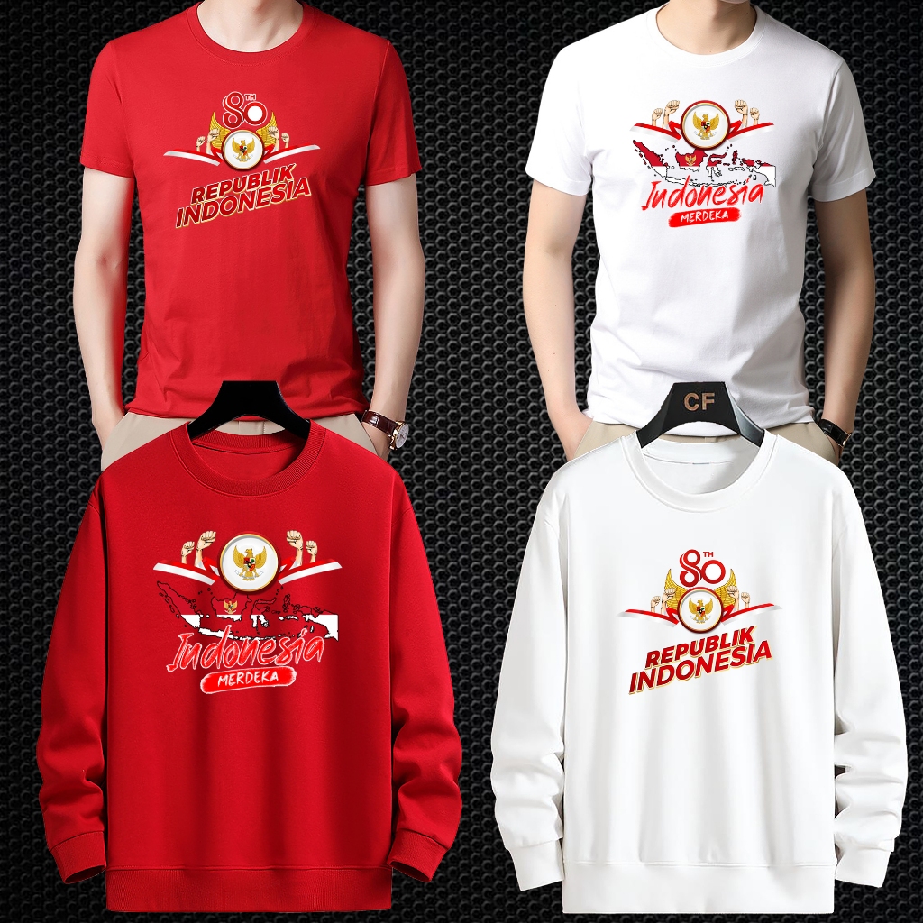 Jual Kaos 17 Agustus Dirgahayu Hut RI 80 Baju 17 Agustus Indonesia 2025 Nusantara Baru Indonesia ...
