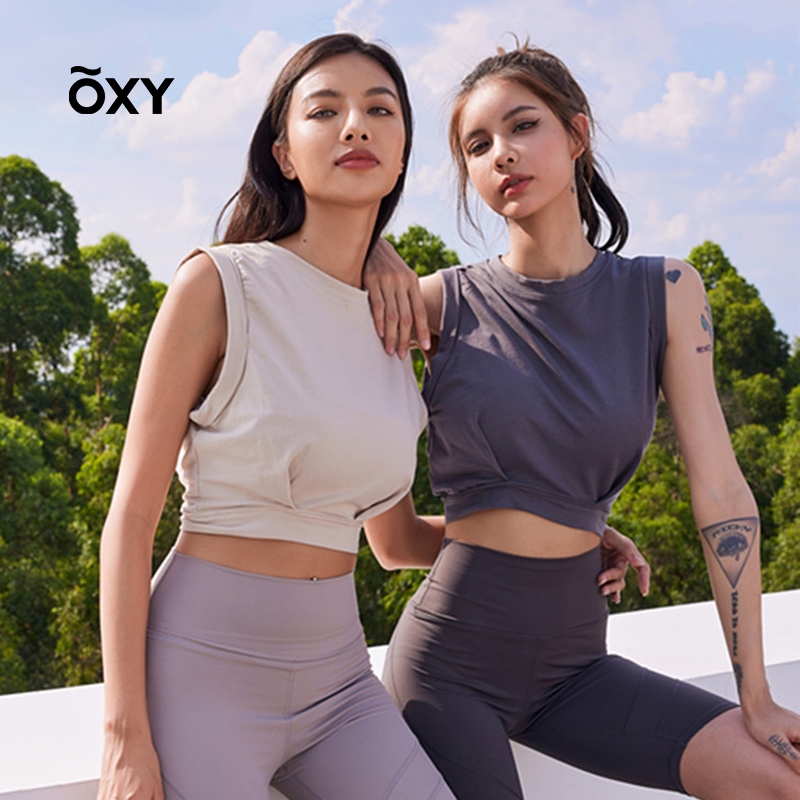 Jual OXY Crop Top Wanita Tank Top Krop Baju Olahraga Wanita Sleeveless ...