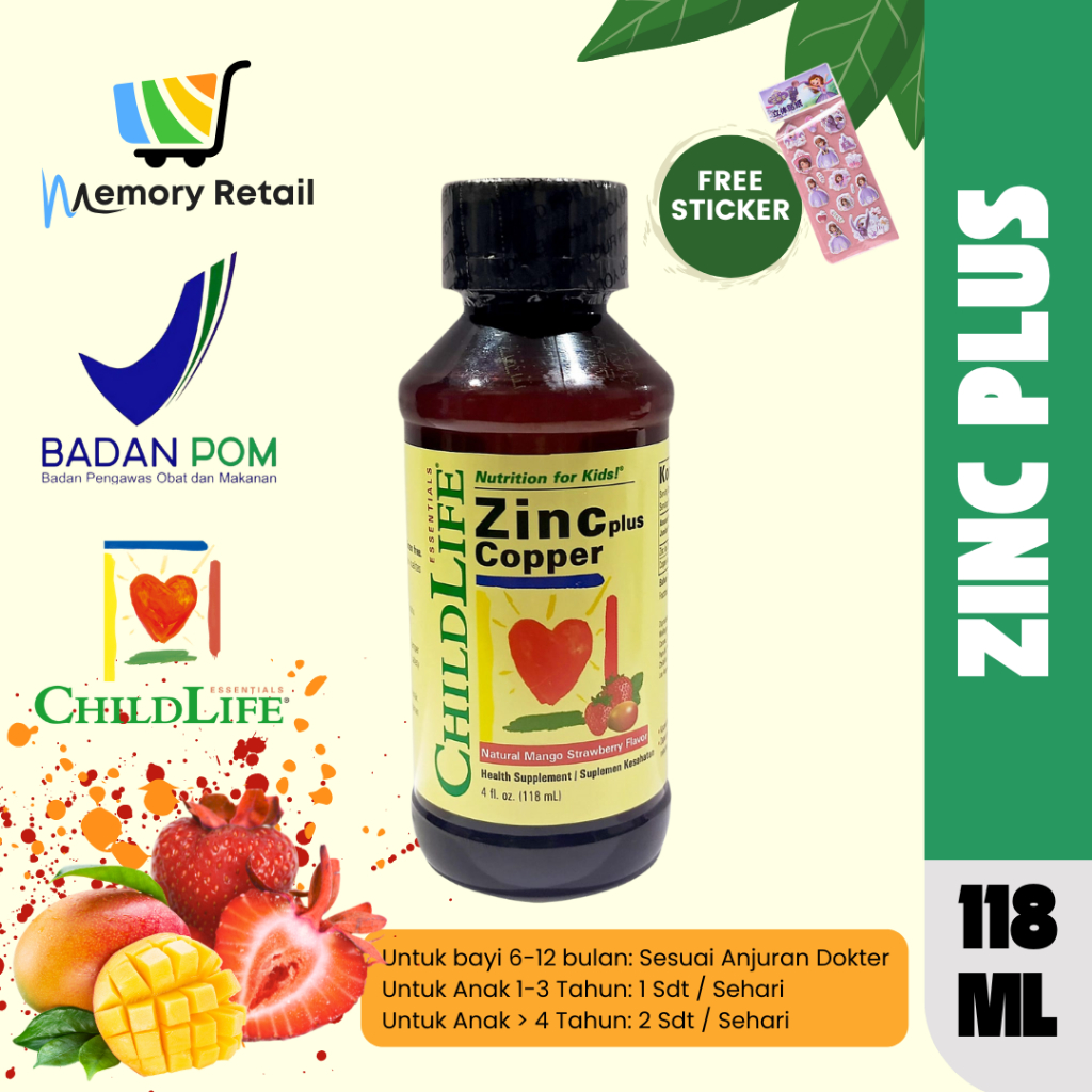Jual CHILDLIFE Zinc plus Vitamin Anak Suplemen Child Life Multivitamin ...