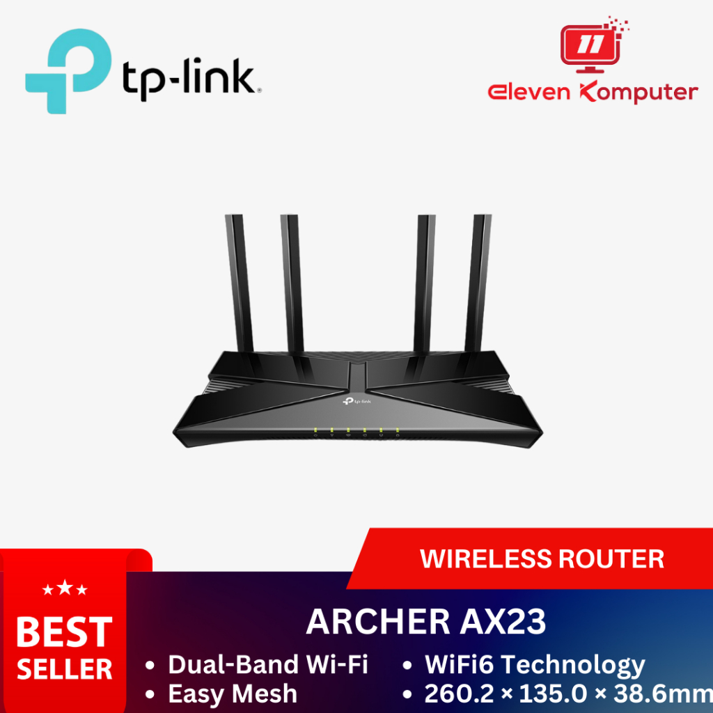 Jual TP-LINK ARCHER AX23 AX1800 DUAL BAND WIFI 6 ROUTER | Shopee Indonesia