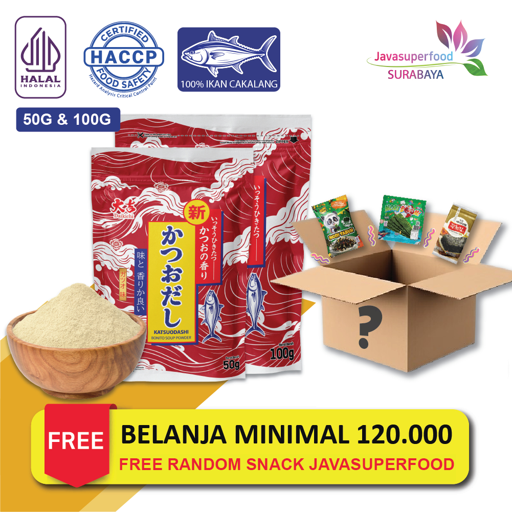 Jual [HALAL] DAIKICHI KATSUODASHI BONITO SOUP POWDER 50 GR & 100 GR ...