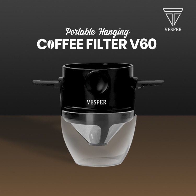 Jual Vesper coffee filter portable V60 foldable double mesh / saringan ...