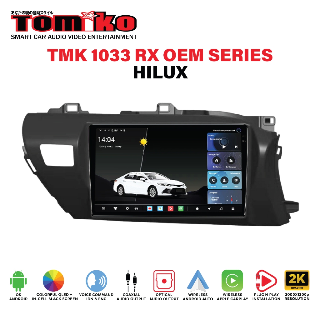 Jual Tomiko - headunit android tmk 1033 rx oem for Hilux | Shopee Indonesia