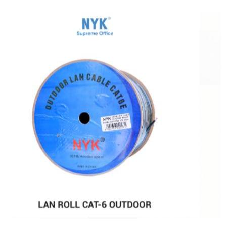 Jual Cable lan Nyk cat 6e 6 utp Outdoor 1Gbps 305m - Kabel rj45 roll ...