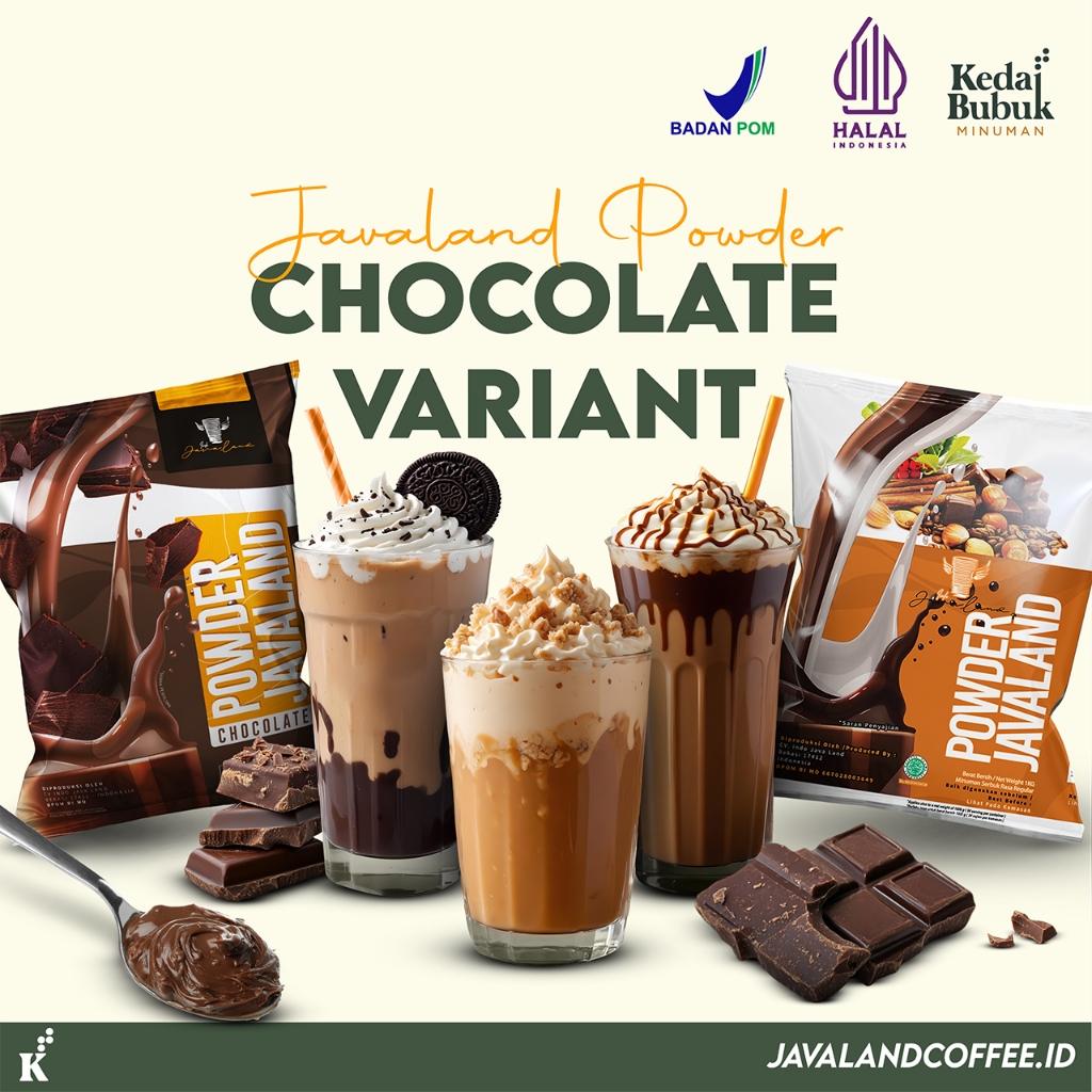 Jual Javaland Bubuk Minuman Varian Coklat / Choco Aneka Rasa 1Kg - Regular Plain | Rasa: Choco ...