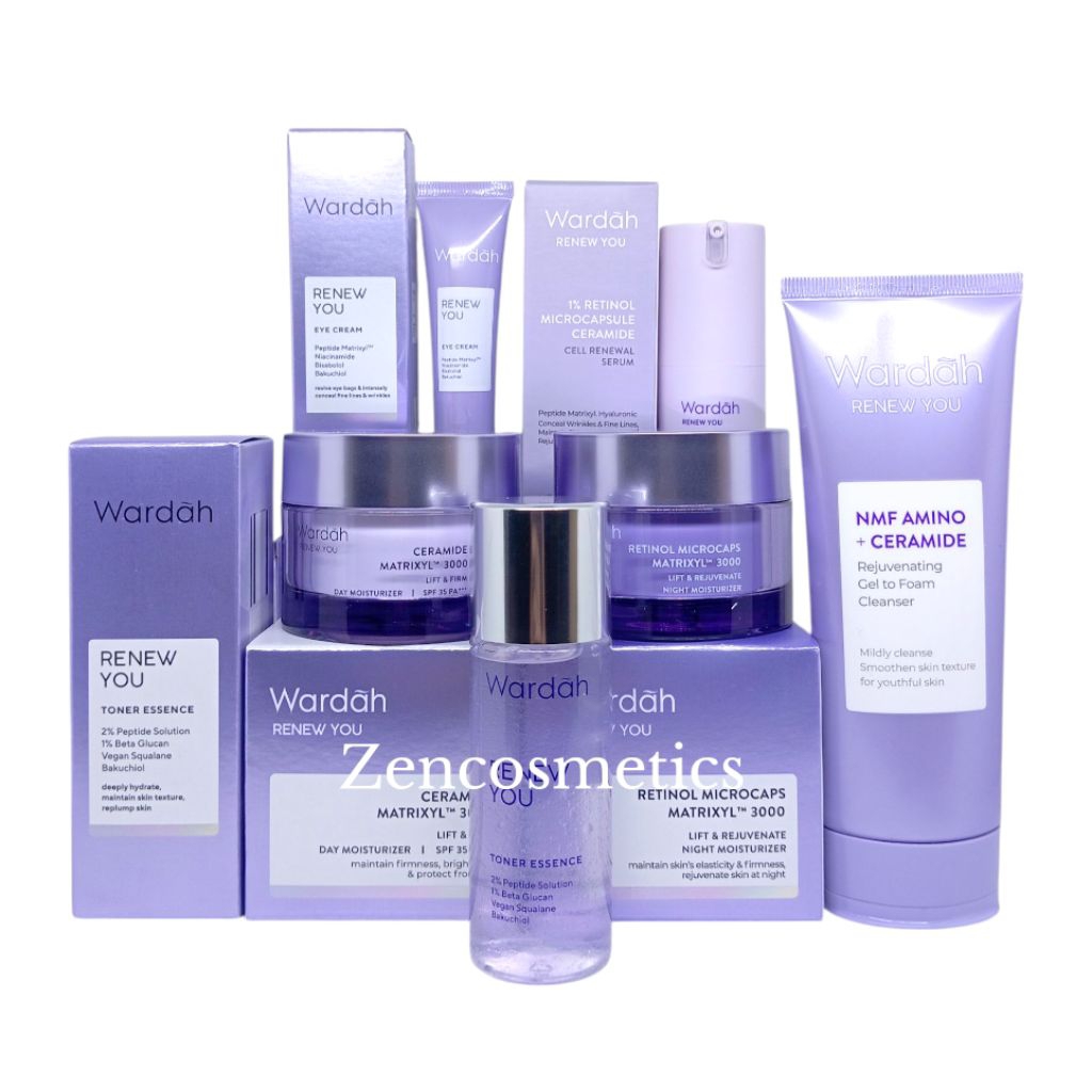 Jual Paket Wardah Renew You Anti Aging Series Komplit/ Skincare Anti ...