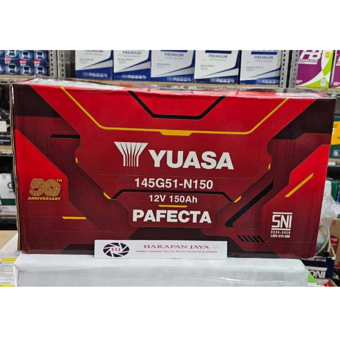 Jual AKI MOBIL YUASA PAFECTA N150 / 145G51 (150 AH) BASAH | Shopee ...