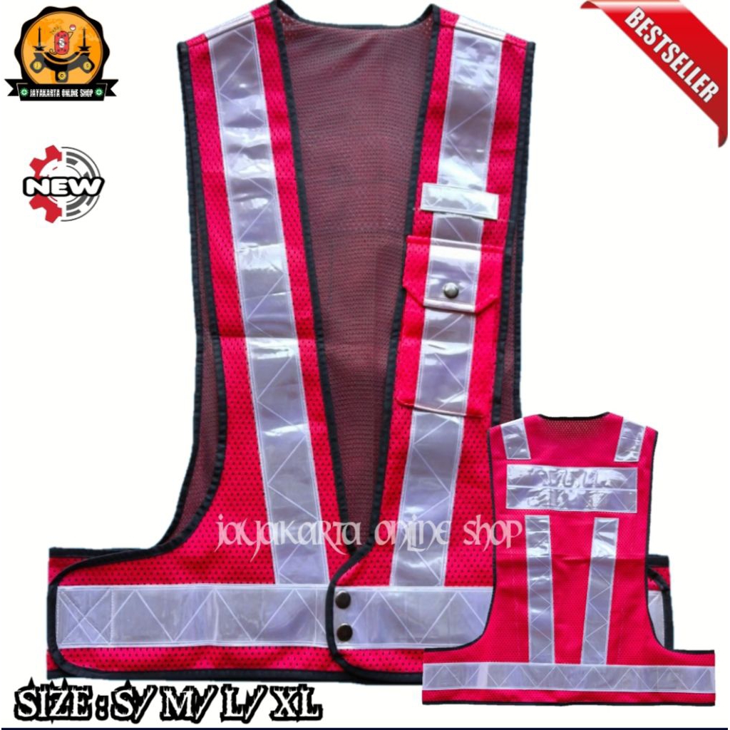 Jual ROMPI SAFETY V TERBARU DOUBLE JARING-ROMPI SAFETY CUSTOM-ROMPI ...